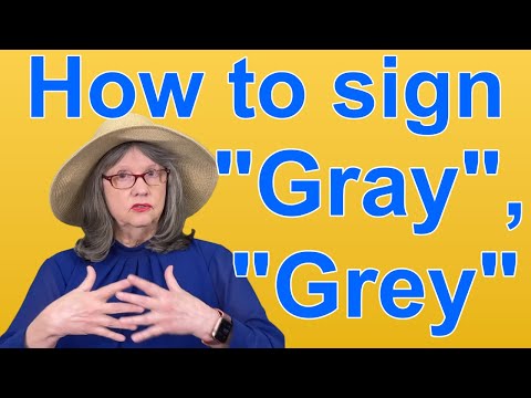How to Sign GRAY, GREY -- ASL Word Of The Day -- Word 6