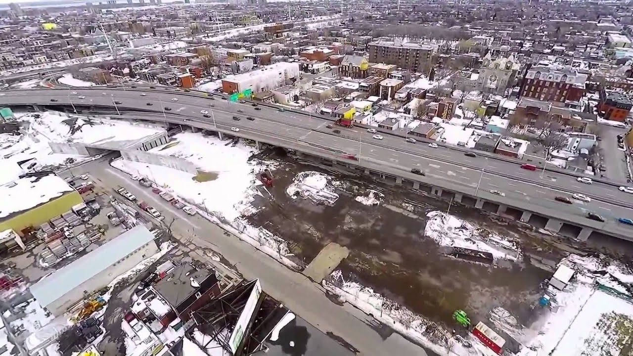 Turcot interchange construction Vérendrye