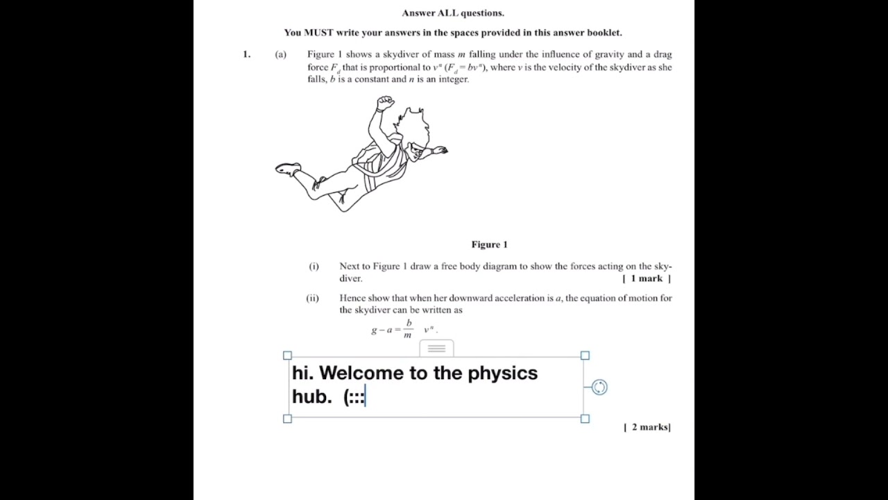 CAPE 2011 PHYSICS UNIT 1. QUESTION 1.