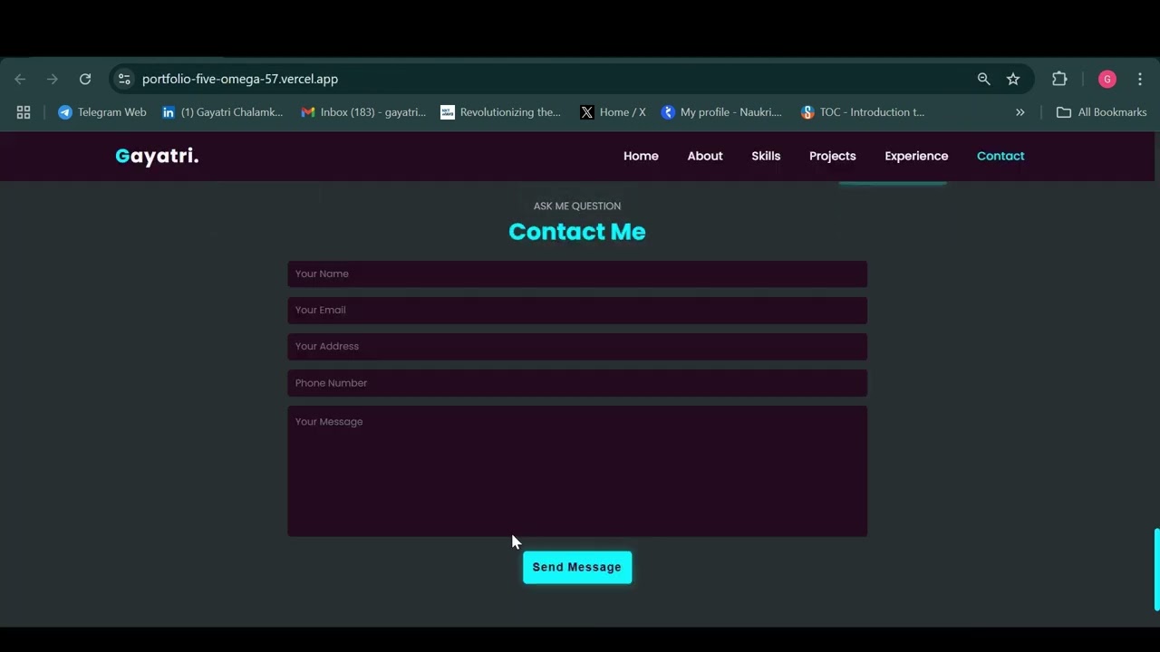 How to connect CONTACT US page with the Gmail.