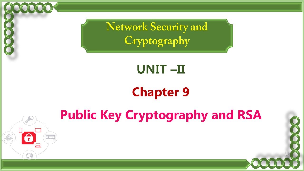 NS - Unit II - Public Key Cryptography