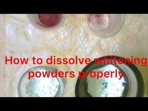 How to dissolve whitening powders. Niancinamide/ Snow White / Citric acid / mulberry powder