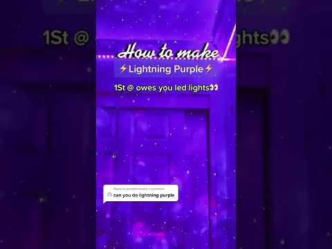 How to make Lightning Purple ๐ | Daily Led Lights | Rate 1-10 ๐
