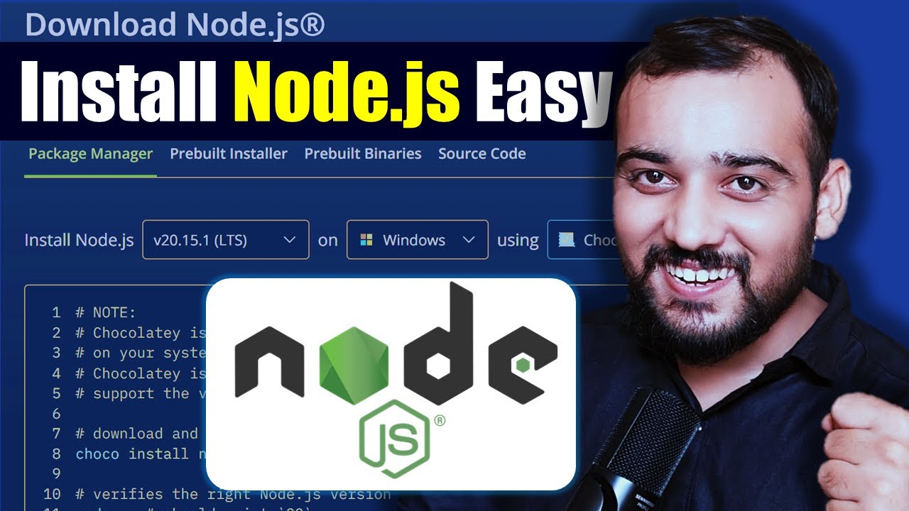 How to install Node.js in Windows 10/11 | Download & Run Node.js in VS Code in Easy Steps 🚀