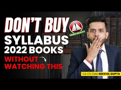 CMA Syllabus 2022 | CMA Inter and Final | Watch this video before buying the Books | Nikkhil Gupta