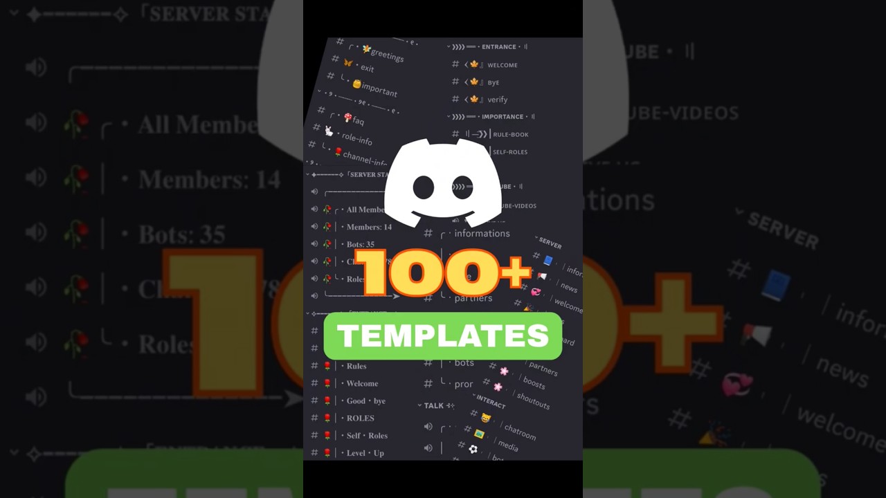 100+ FREE Discord Templates 🔥 #discord