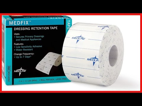 Medline MedFix Dressing Retention Tape with S-Release Liner, Secures Primary Dressings