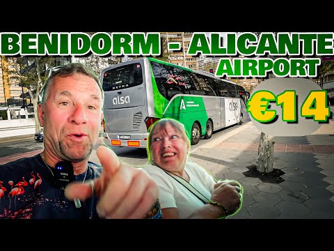 Benidorm - Alicante Airport Transfer Bus Ride