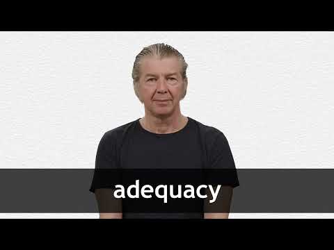 ADEQUACY definition and meaning | Collins English Dictionary