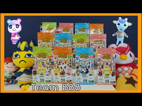 ANIMAL CROSSING AMIIBO CARDS 5! ACNH Unboxing trading card packs Series 1 to 4 Nintendo
