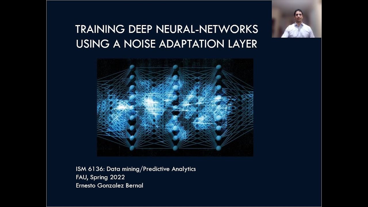 Training Deep Neural-Networks using a Noise Adaptation layer