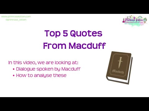 Top 5 Macduff quotes Macbeth | GCSE English Literature