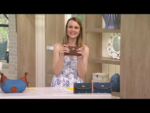 Dooney & Bourke Pebble Leather Continental Turnlock Wallet on QVC