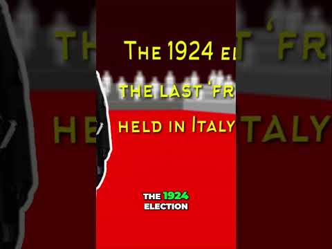 The 1924 Italian Election Rise of Fascism Explained #history