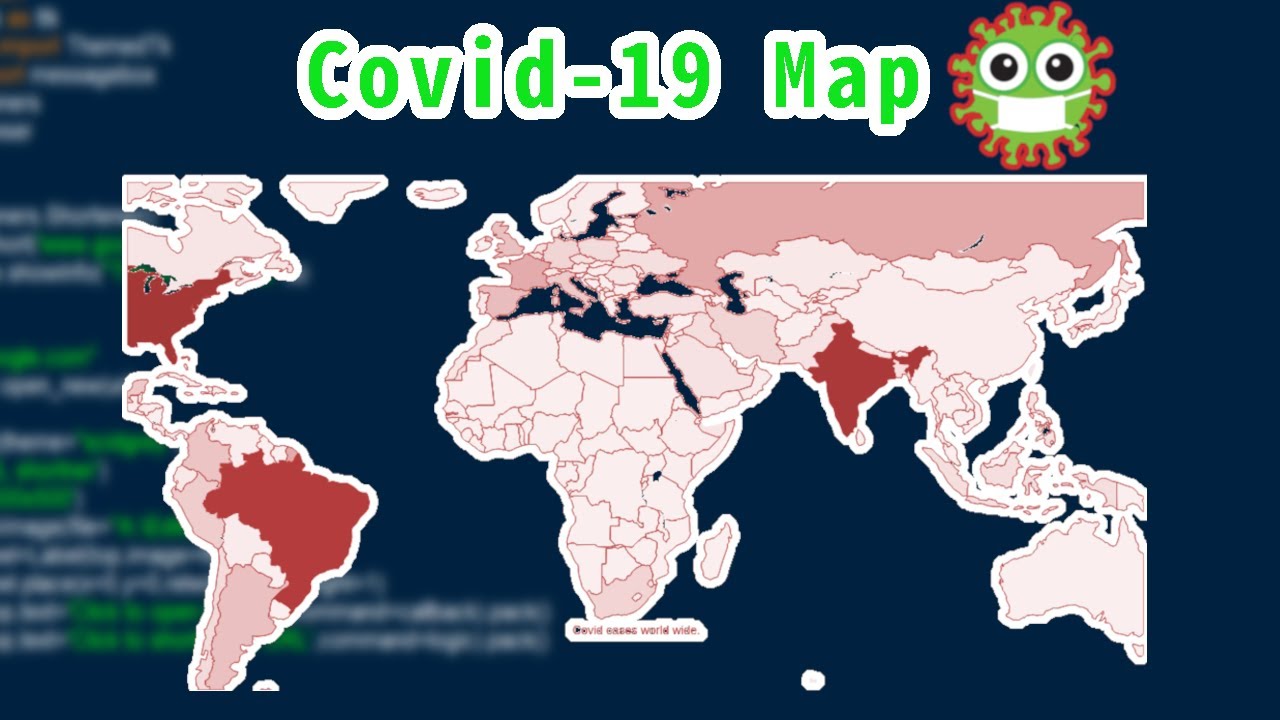 How to create Covid-19 map using python.