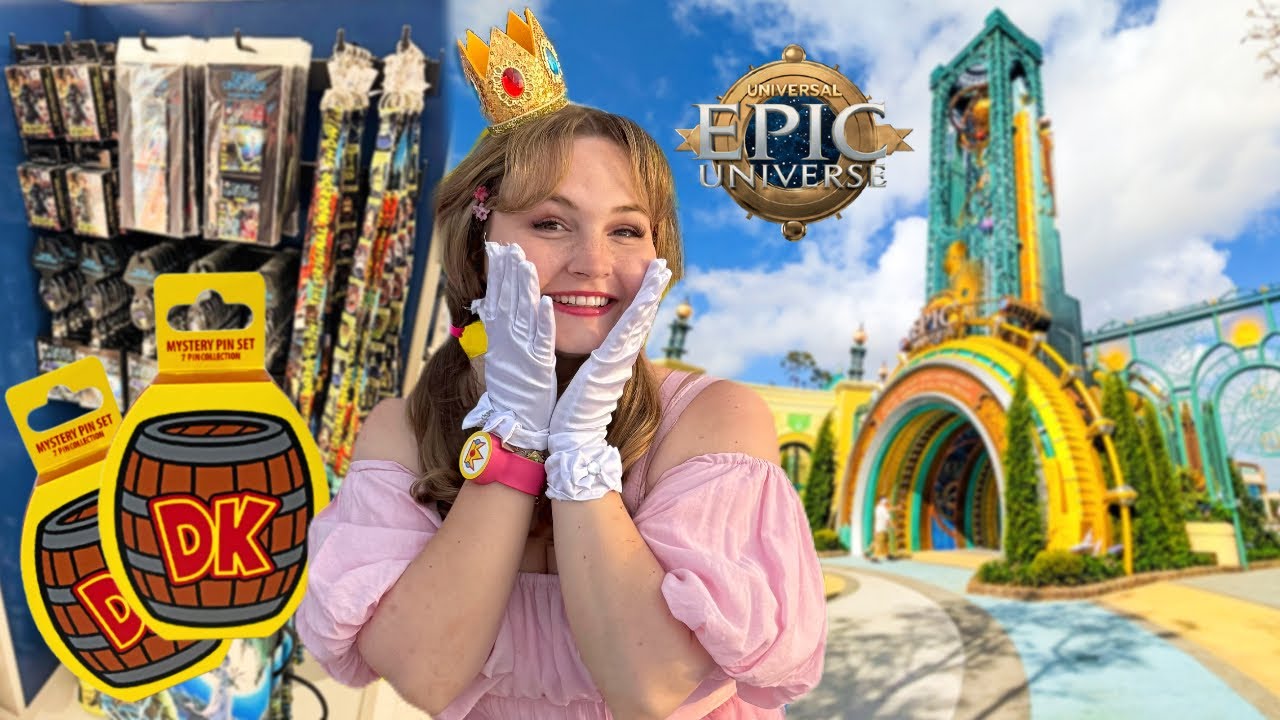 Pin HUNT In Epic Universe | Mystery Pin Unboxing + Finding Every Pin In The Park!