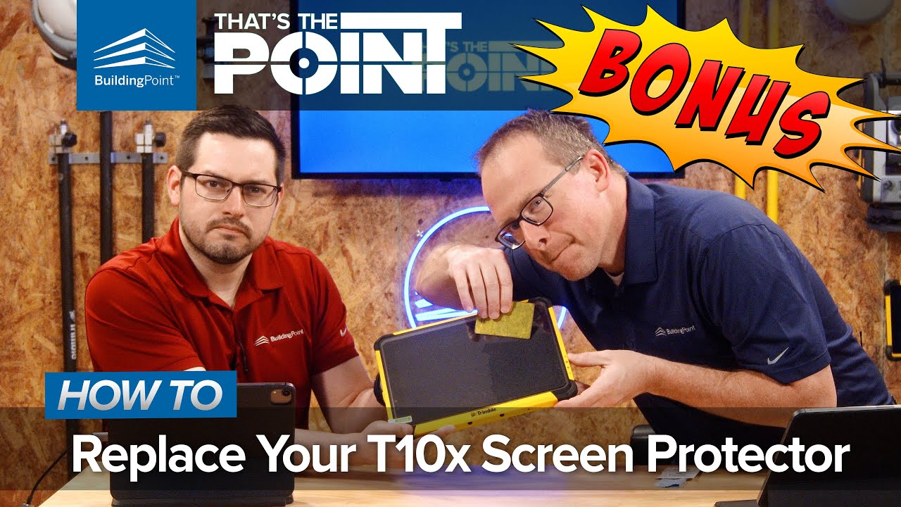 That's The Point - How To Replace Your Trimble T10x Screen Protector
