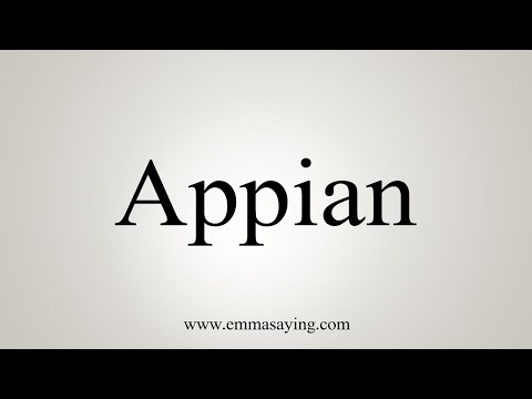 How To Say Appian