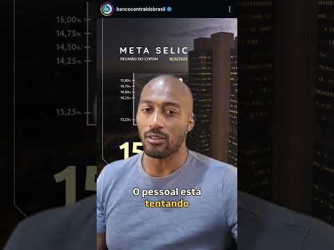 TAXA SELIC SUBIU PARA 15% | ECONOMIA INSTÁVEL? #shorts