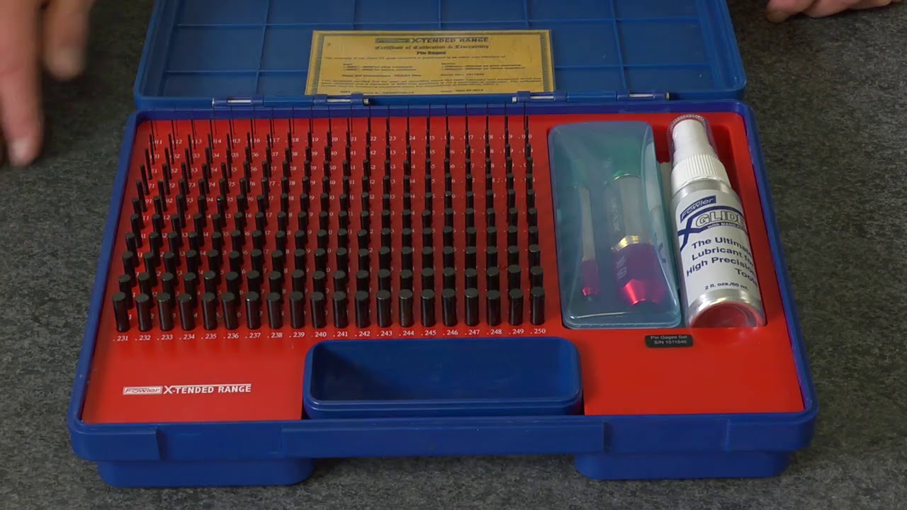 Fowler X-Tended Range Plus Pin Gage Set 53-880-823-0