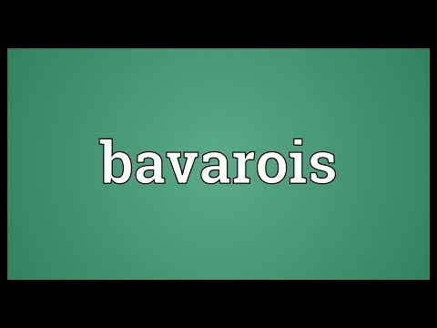 Bavarois Meaning
