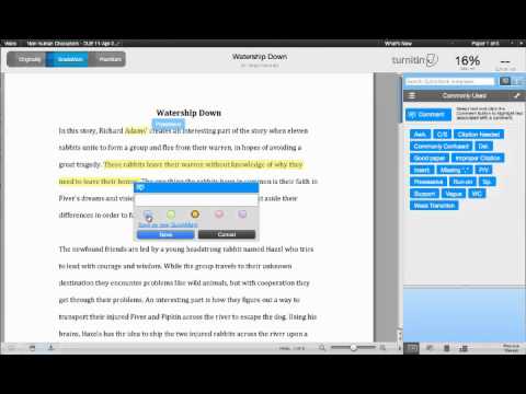 New video by Turnitin gives instructions on how to change the colour of ...