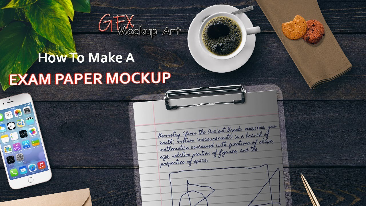 How To Make A Exam Paper Mockup PSD ||  Photoshop Mockup Tutorial