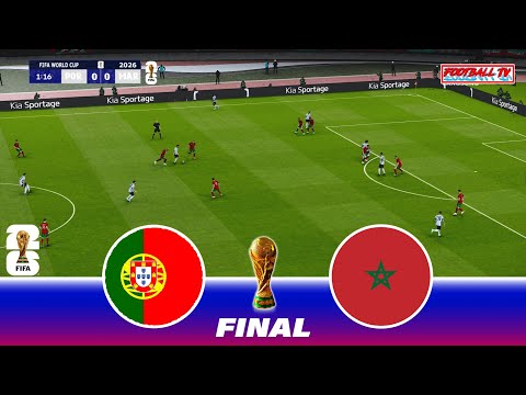 PORTUGAL vs MOROCCO - FIFA World Cup 2026 Final USA | Full Match All Goals | PES Video Game