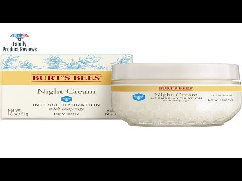 Burt's Bees Intense Hydration Night Cream Moisturizing Night Lotion 1.8 Ounces