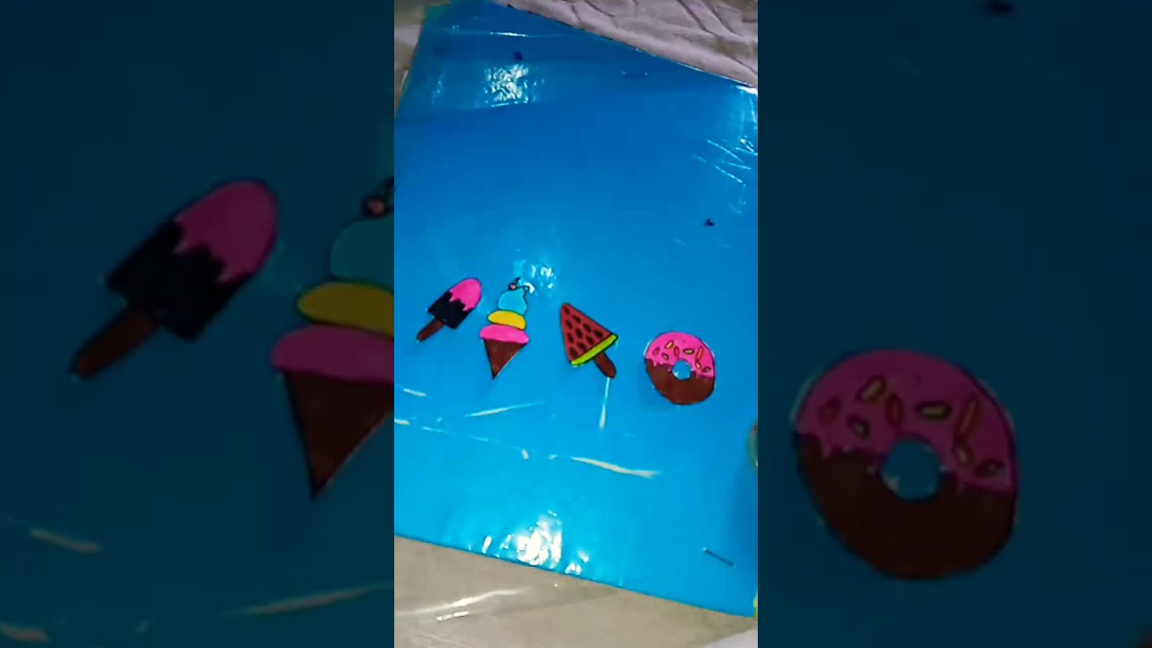 DIY stickers #stickers# #ice cream# #handmade#