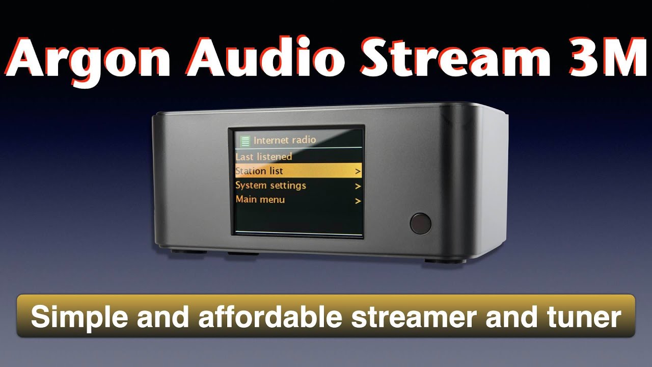 Argon Stream 3 MK2 Schwarz - Internet Streamer mit DAB+ und UKW