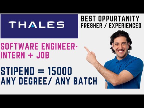 THALES GROUP Off-Campus Recruitment Drive | Paid Internship | Freshers Eligible | Apply Now