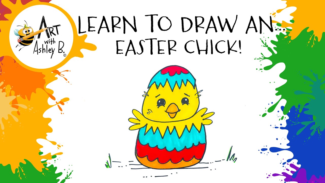 How to Draw an Easter Chick