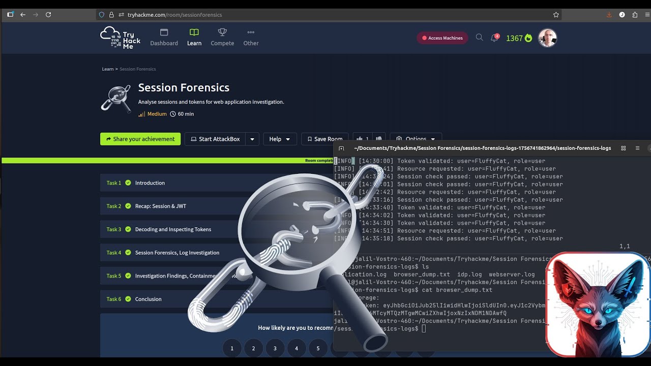 TryHackMe Session Forensics Full Walkthrough 2025 - JWT