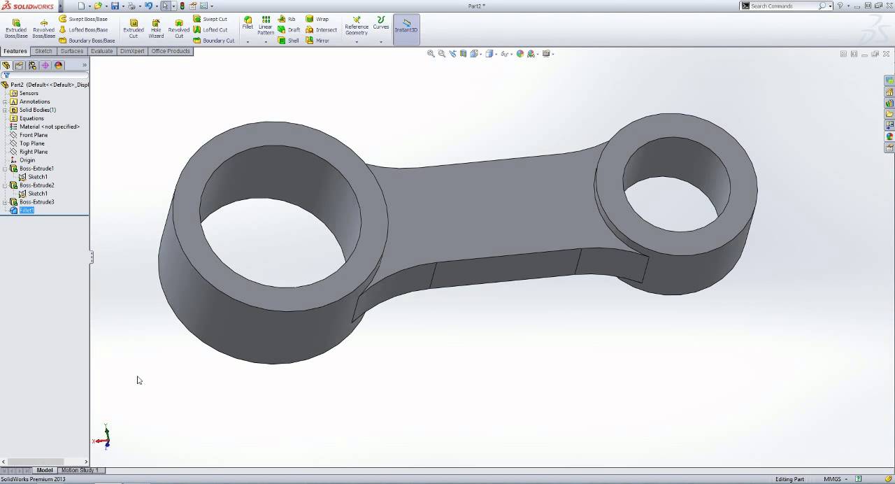 Solidworks Tutorial #9 Shaft