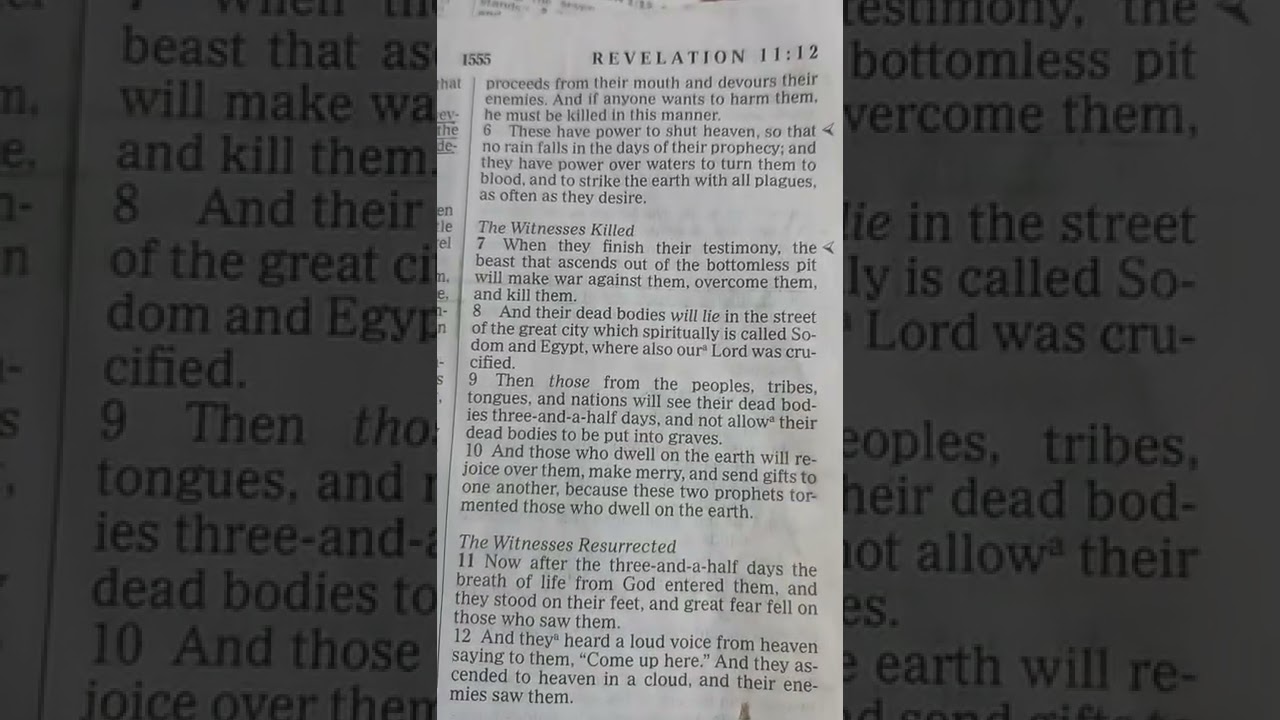 Revelations 11:6 these have the power 2shut heaven  that no rain falls in the days of their prophecy