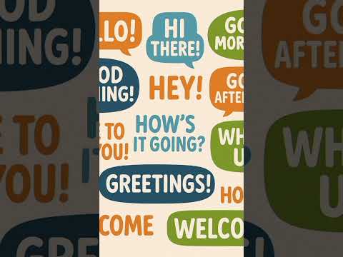 Greeting phrases | how to greet someone, greeting vocabulary | common greetings | English Notes