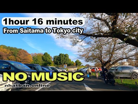 1 Hour 16 minutes Driving from Saitama to Tokyo City | Explore Japan