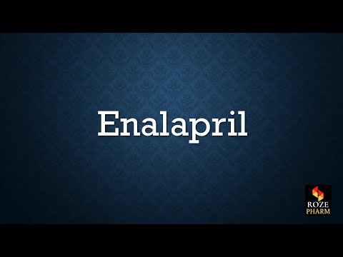 Enalapril Pronunciation, How to say Enalapril
