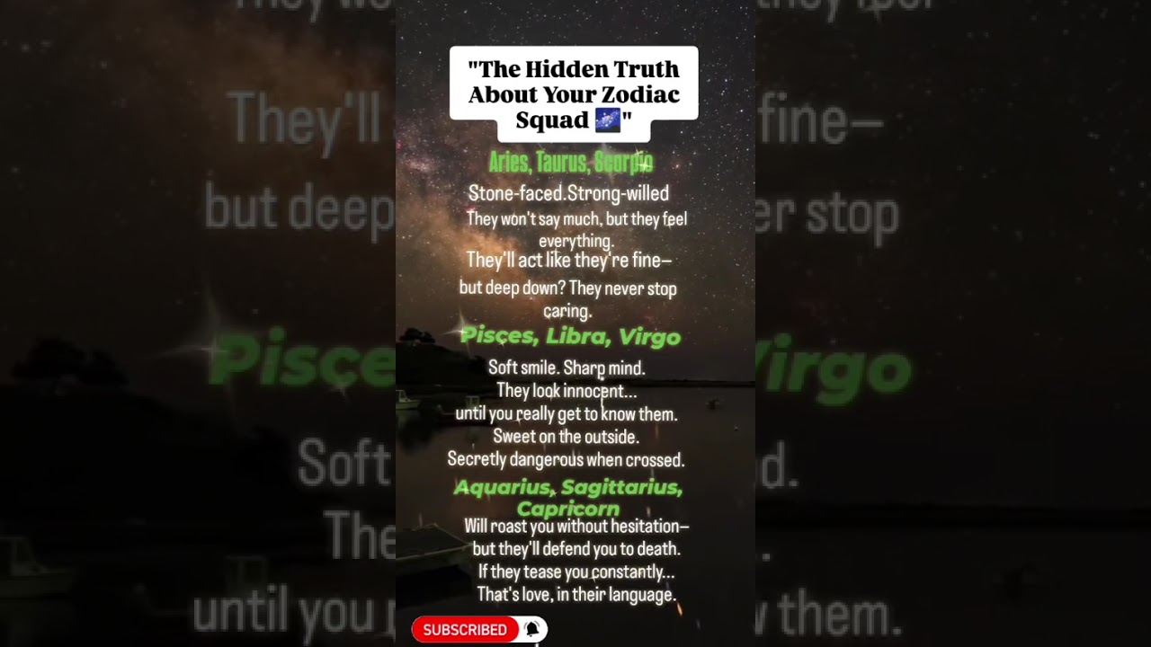 Don’t Scroll! Find Out Your Squad’s Secret Traits #shorts #zodiac #zodiacsigns #astrology #horoscope
