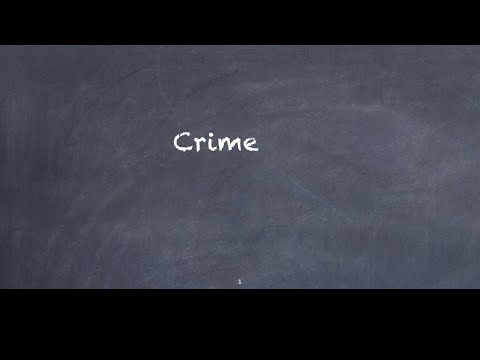 Crime, meaning and definition