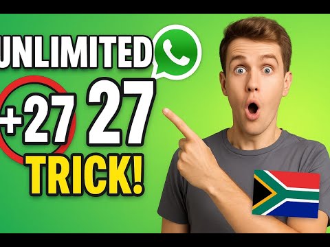 Unlimited +27 South Africa WhatsApp Trick | Get Fake Number Now!