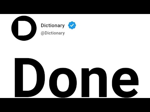 Done Meaning In English