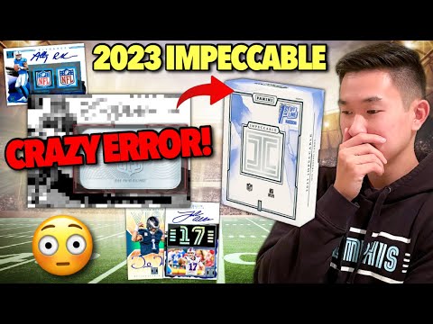 THE CRAZIEST ERROR CARD I'VE EVER SEEN! 😳🔥 2023 Panini Impeccable Football FOTL Hobby Box Review