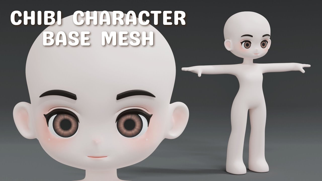 Chibi Character Base Mesh