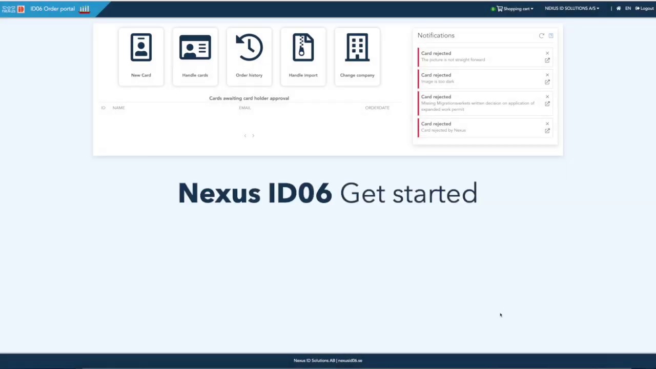 Nexus ID06 - How to get started