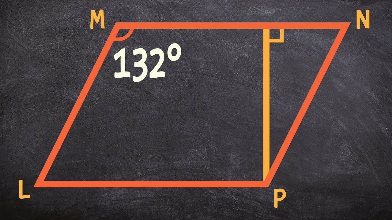 How to find the missing angle of a rhombus