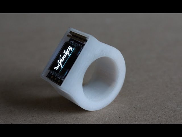 Ö smart ring tells you the time, alerts you to messages and more ...