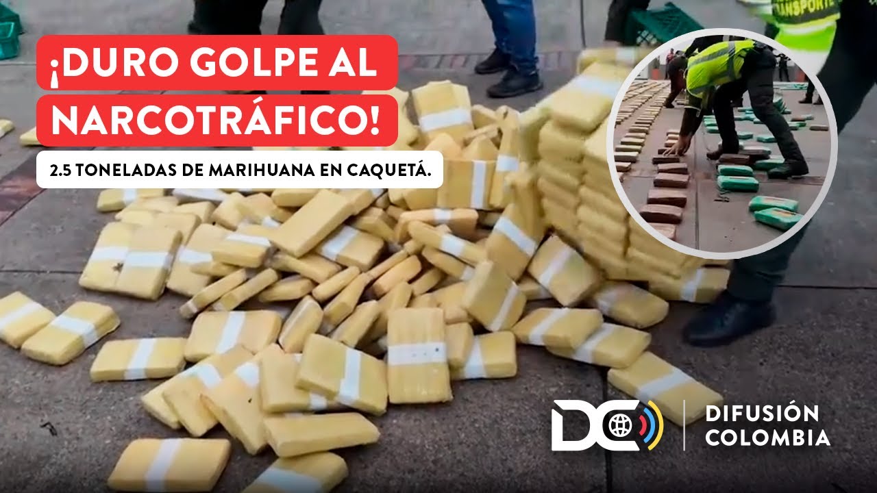 Incautan 2.5 toneladas de mar1hu4na con destino a Brasil