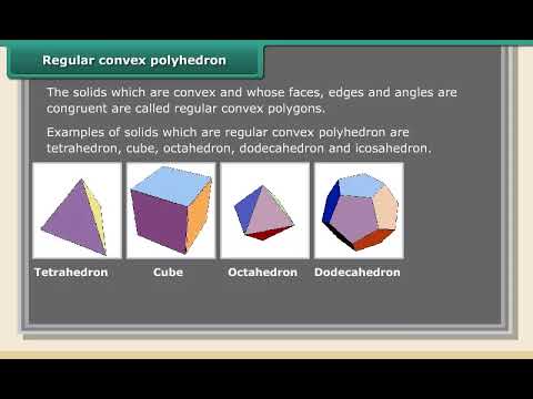 Regular convex polyhedrons